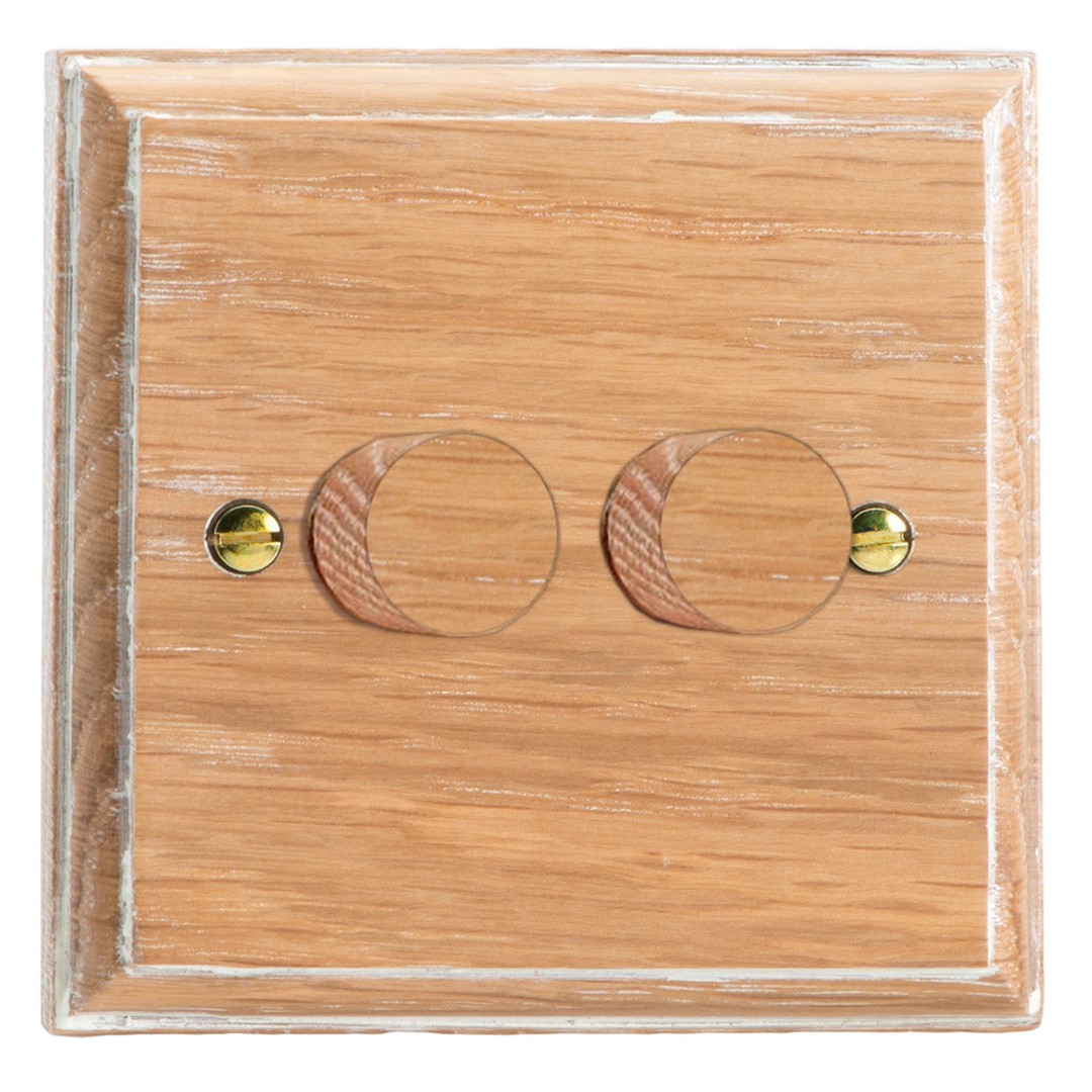 HK4LO | VARILIGHT | 2-Gang 2-Way V-Dim Push On/Off Rotary Dimmer 2 x 40 ...