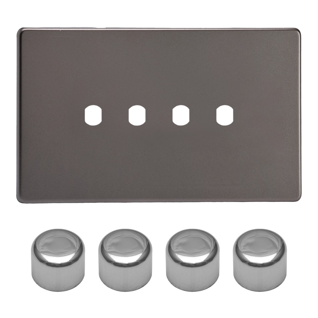 WDRD4S | VARILIGHT | 4-Gang Matrix Kit For Rotary Dimmers (Twin Plate)