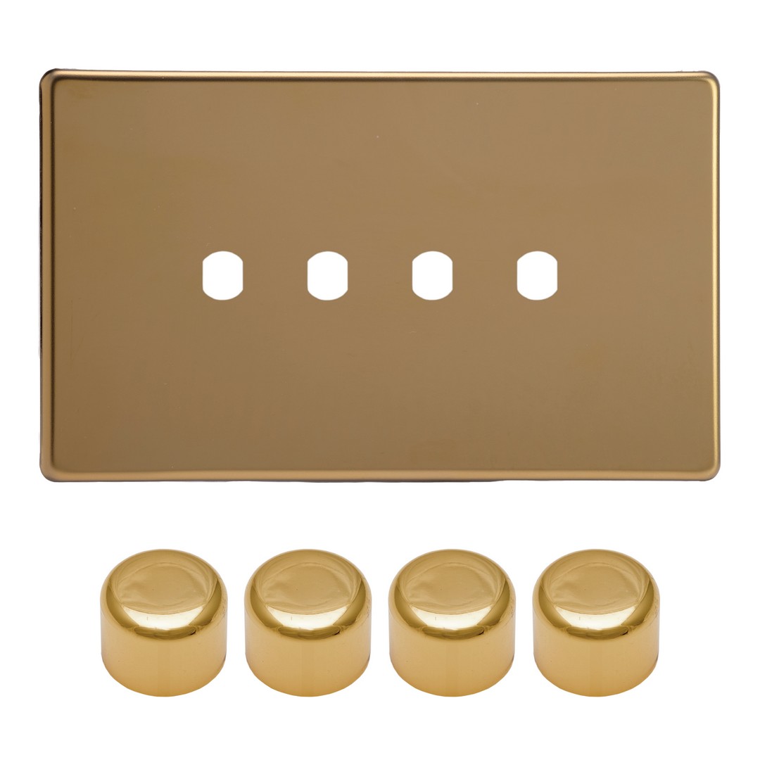 WDVD4S | VARILIGHT | 4-Gang Matrix Kit For Rotary Dimmers (Twin Plate)
