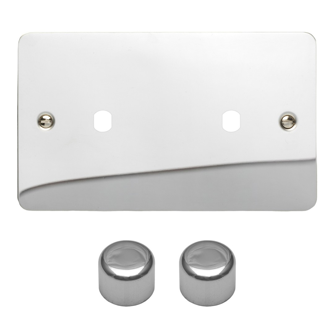 WFCD2 | VARILIGHT | 2-Gang Matrix Kit For Rotary Dimmers (Twin Plate)